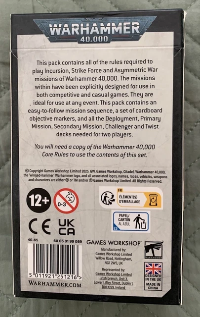 NEW WARHAMMER 40K Chapter Approved: Mission Deck 2025-26 - IN HAND ...