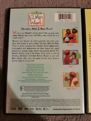 ELMO'S WORLD: ELMO Has Two!, Head to Toe & Bath Time (DVD, UK ...