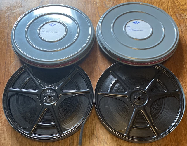 VERY RARE VINTAGE 9.5mm Cine Reel "In The Name of The Law" 2 x Pathe ...