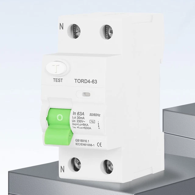 230V DISCONNECT SWITCH Leakage Protection 2 Pole Ergonomic Handle (2P ...