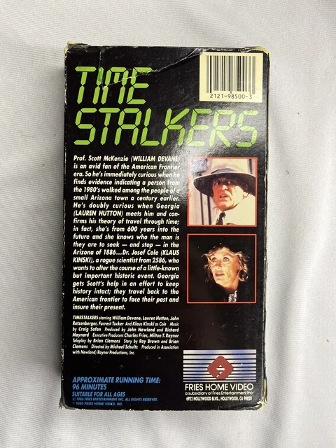 VHS TIME STALKERS 1986 Fries Home Video William Devine Lauren Hutton ...