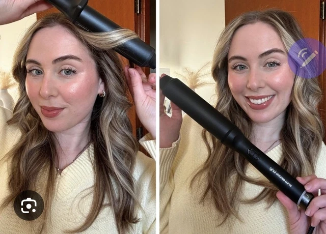 GHD CHRONOS CURVE Max Wand Curler (Large 38mm barrel) For Loose Waves ...