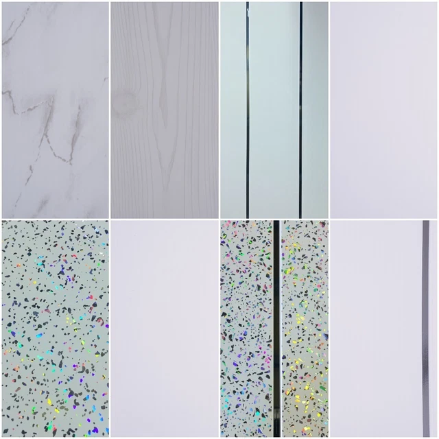 WHITE PANELS, SPARKLE Effect Cladding, Marble Bathroom Shower Wall Panels PVC £0.99 - PicClick UK