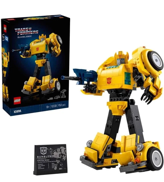LEGO ICONS TRANSFORMERS Bumblebee Building Set Converts Robot To Car ...