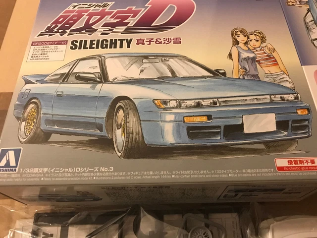 AOSHIMA 00898 INITIAL D D03 Mako & Sayuki SILEIGHTY 1/32 Model Kit £45. ...