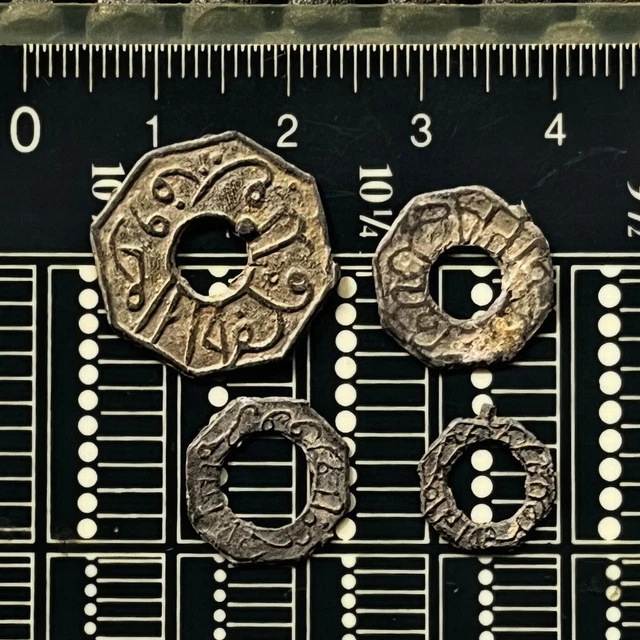 PALEMBANG SULTANATE AH1219 1804 PITIS TIN COINS Millies 195-199 4x rare ...