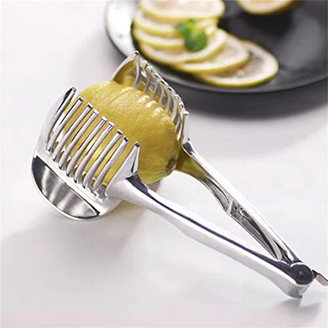 KITCHEN GADGETS HANDY Onion Holder Potato Tomato Slicer Vegetable ...