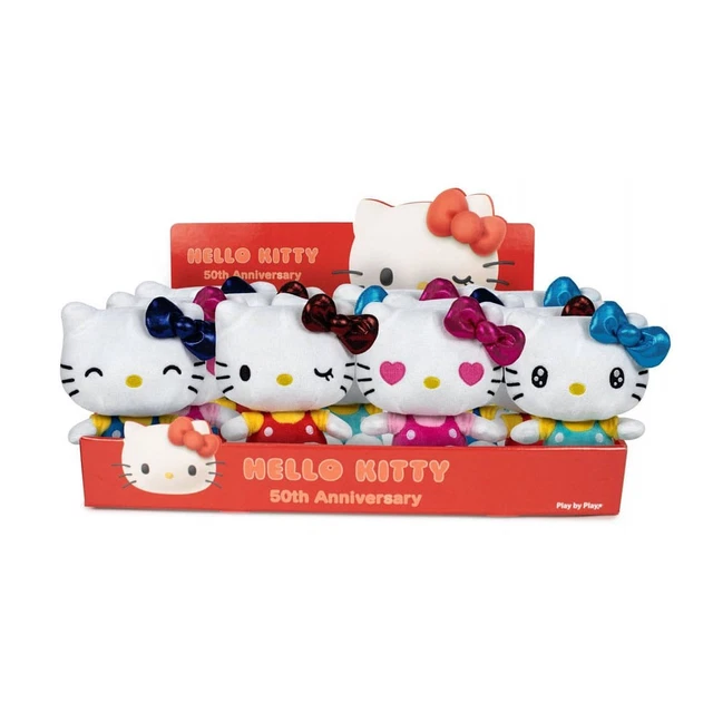 HELLO KITTY : 50ème Anniversaire - Peluche 16 cm - Play By Play EUR 170 ...