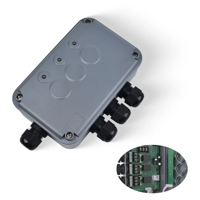 3-GANG SMART SWITCH Junction Box 250V 13A Terminal Block with 4 Cable ...