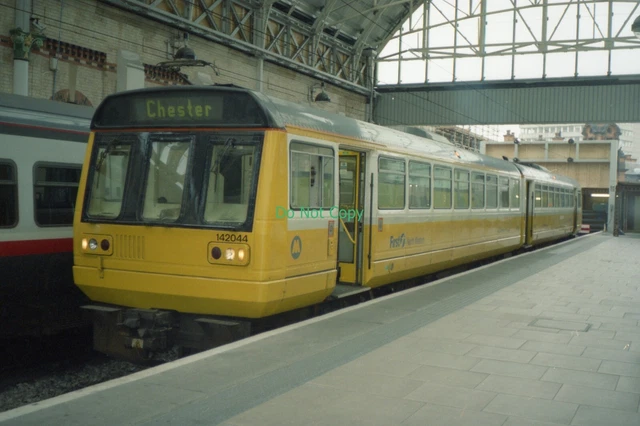 F96 35MM NEGATIVE Class 142 142044 Manchester Piccadilly c.2001 [2] £2. ...