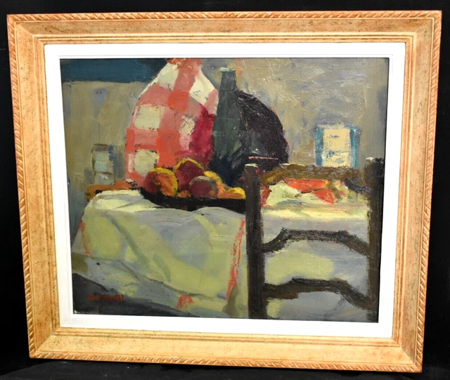 TABLEAU HUILE NATURE morte dans un intérieur signé Paul Surtel (1893-1985) EUR 22,50 - PicClick FR