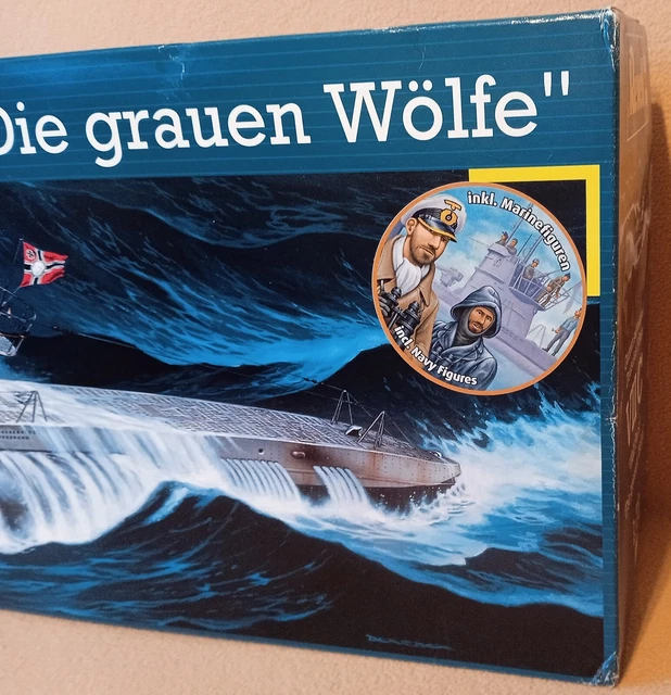 DEUTSCHES U-BOOT VII C "Die grauen Wölfe" 1:72 + Marinefiguren - REVELL 05015 EUR 129,99 ...