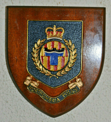 NORTHUMBRIA POLICE MESS wall plaque shield crest Constabulary £25.00 ...