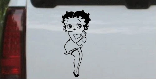 BETTY BOOP HANDS Together Car or Truck Window Decal Sticker White 2.6X6 ...