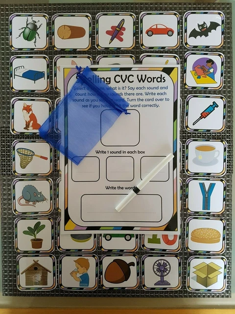 CVC GAME MATCHING CVC words phonics ks1 word game fun teaching learning ...