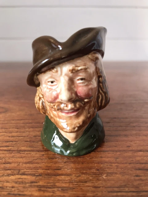VINTAGE ROYAL DOULTON Robin Hood Toby Character Jug England 6cm $30.00 ...