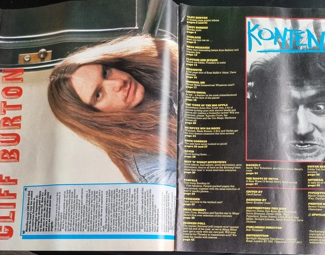 MEGA METALL KERRANG! #4 Hexenmeister/Anthrax/Cliff Burton/Exodus ...