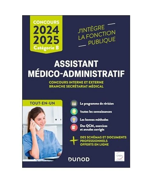 CONCOURS ASSISTANT MÉDICO-ADMINISTRATIF 2024-2025 - Tout-en-un: Concours intern EUR 34,19 ...