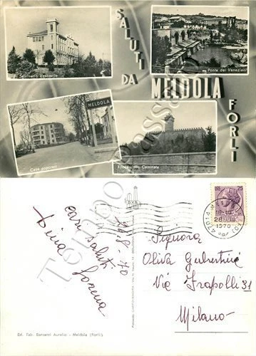 CARTOLINA SALUTI DA Meldola, vedutine - Forlì Cesena, 1970 EUR 10,90 ...