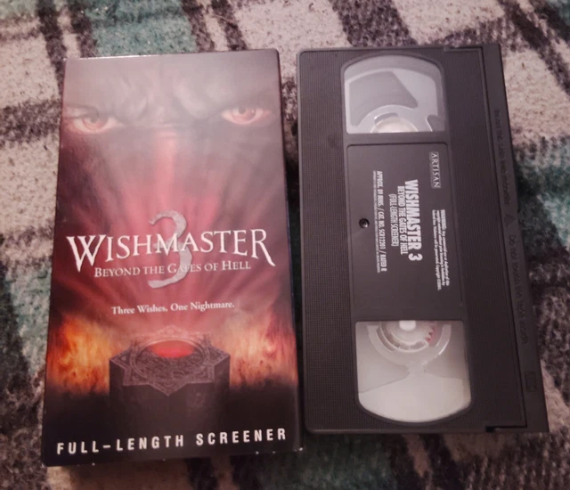 WISHMASTER 3: BEYOND The Gates Of Hell VHS Full-Length Screener Horror ...