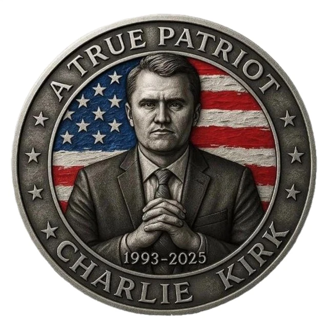 CHARLIE KIRK MEMORIAL Coin for Charlie's Fans Young Hero of US 1993 ...