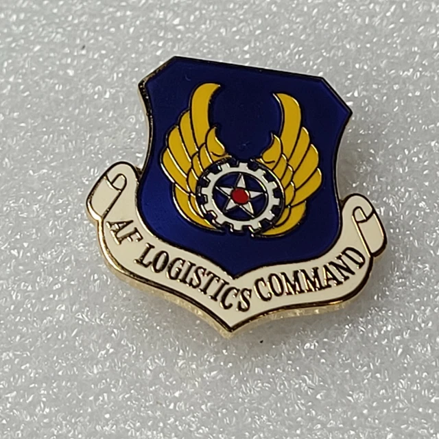 AUTHENTIC USAF AF Logistics Command DUI Unit Crest Insignia Lapel Hat ...
