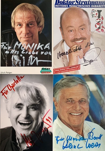 VERSTORBENE SCHAUSPIELER * Konvolut * 4 Original Autogramme * handsigniert * EUR 7,99 - PicClick DE