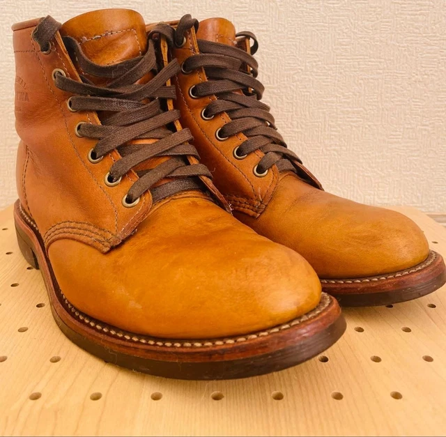 CHIPPEWA LEATHER WORK Boots, Tan, 7D, 25cm #0113 £202.48 - PicClick UK