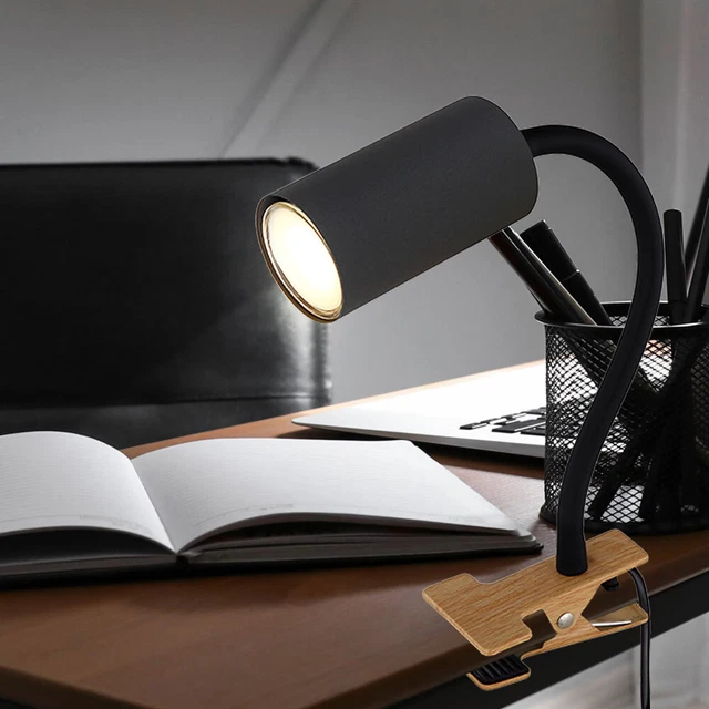 LAMPE DE TABLE Projecteur Luminaire Sportif GU10 Optique Bois Graphite ...