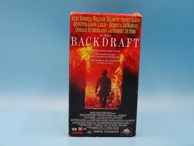 BACKDRAFT (1991) VHS Kurt Russell William Baldwin Robert De Niro ...