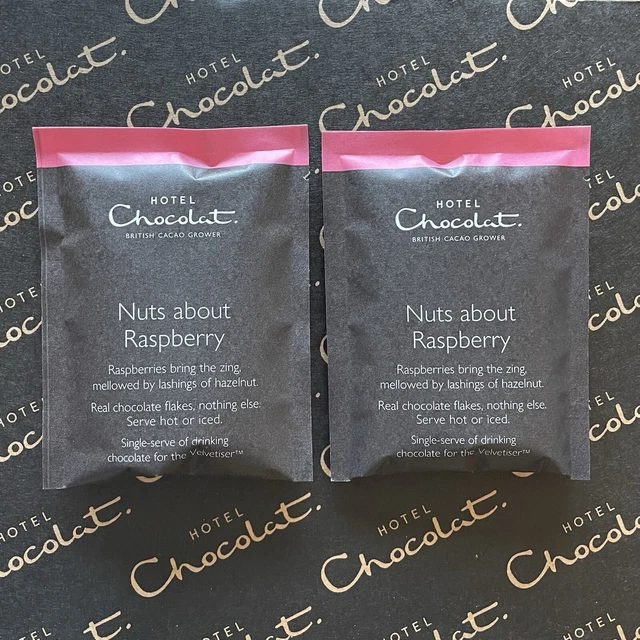 HOTEL CHOCOLAT NUTS about Raspberry Hot Chocolate Sachet x 2 LIMITED ...