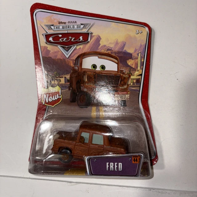 DISNEY PIXAR THE World Of Cars Fred #44 Brown Die-Cast 2009 Toy Vehicle ...