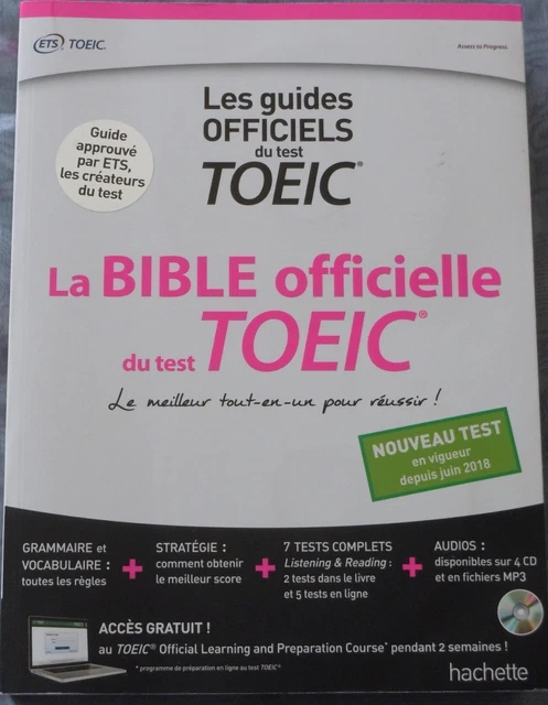 LA BIBLE® OFFICIELLE | TOEIC ® | ETS®2018 Toeic | etsGLOBAL.org® | 537 S. | 4 CD EUR 34,52 ...