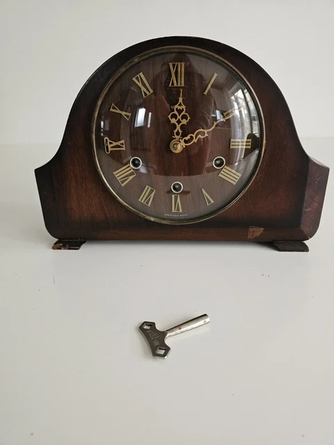 SMITHS FLOATING BALANCE Mantel Clock Vintage - Spares Or Repair £30.00 ...