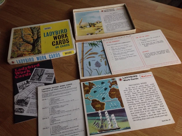 LADYBIRD NATURE WORK Cards Ladybird Books Vintage 1960's Science ...