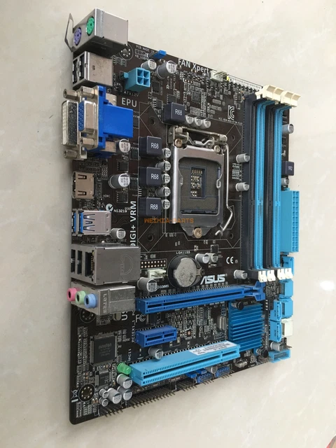 ONE USED ASUS B75M-Plus Intel B75 motherboard LGA 1155 H2 DDR3 £57.98 ...