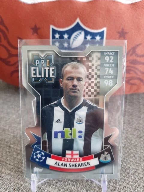 TOPPS MATCH ATTAX Extra 23/24 Chrome X Pro Elite Shield Alan Shearer ...