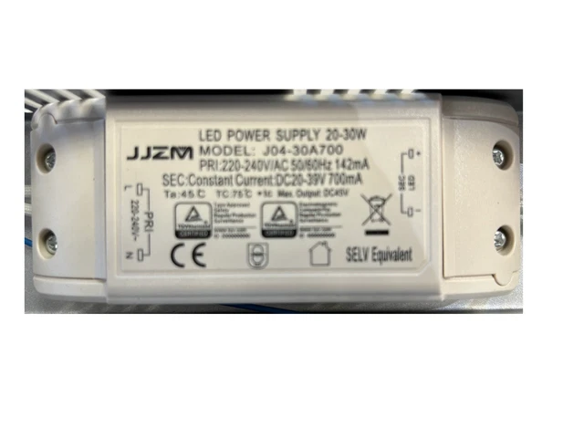 JJZM J04-30A700 TRASFORMATORE Driver Trasformatore per LED Modello JJZM J04-30A700 EUR 44,90 ...