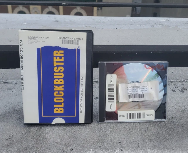 THE COLOR PURPLE Blockbuster Video Clamshell DVD Whoopi Glover Oprah ...