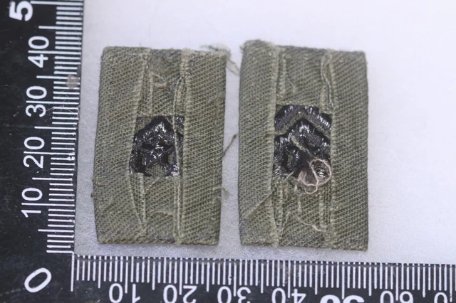 ORIGINAL VIETNAM TYPE Us Army Command Sergeant Major Cloth Rank Collar ...