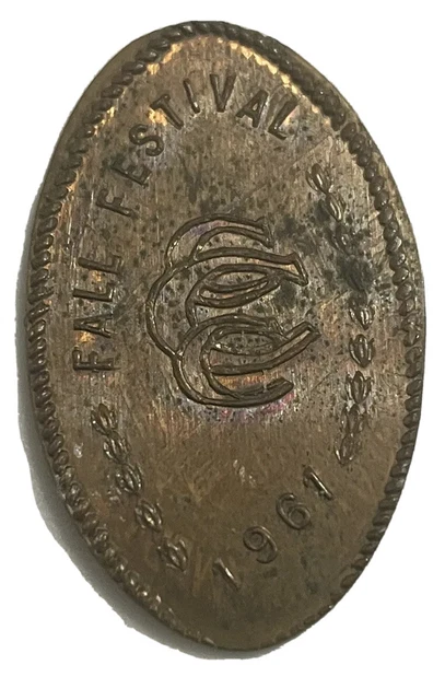 CHICAGO COIN CLUB CCC Fall Festival Elongated Penny 1961 Copper One ...