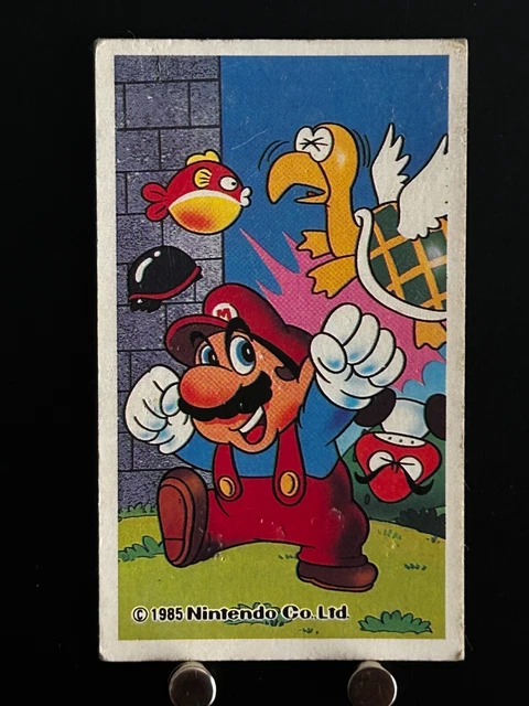 MARIO GOOMBA KOOPA Paratroopa Mario Bros. Kaku Menko Card Rare Japan ...