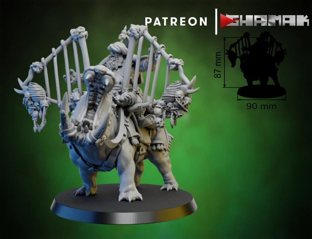 HIPPO OGRE DUNGEONS and Dragons Wargames Pathfinder War Gaming imprimé ...