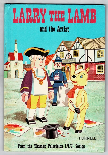 LARRY THE LAMB & The Artist book 1973, from the Thames ITV TV series £1 ...