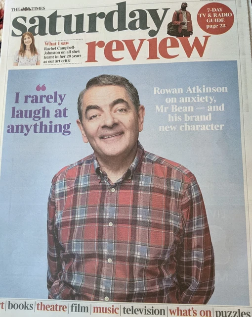 Times Review 11 06 2022 Rowan Atkinson Mr Bean Interview £6 99