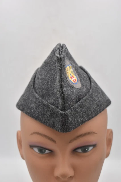 DANISH ARMY WOOL Side Cap Military Garrison Field Hat 1950s Size 57 ...