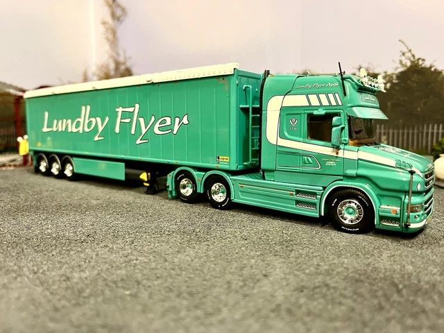 TEKNO SCANIA T Cab Pedersen Lundby Flyer 1/50 Model Truck & Trailer £ ...