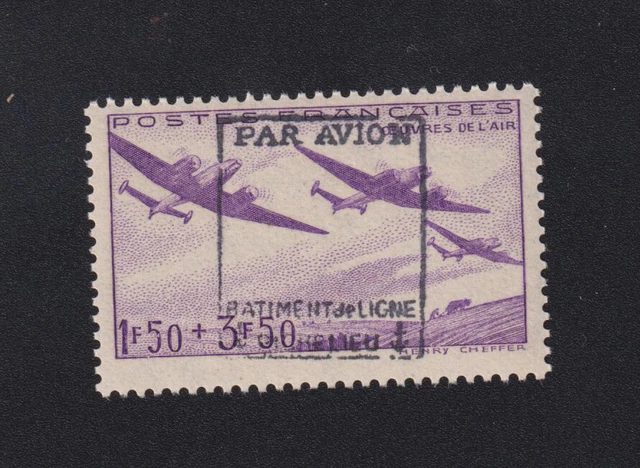 TIMBRE FRANCE POSTE Aérienne Militaire N° 540, 1 f 50 + 3 f 50 gomme ss charnièr EUR 14,99 ...