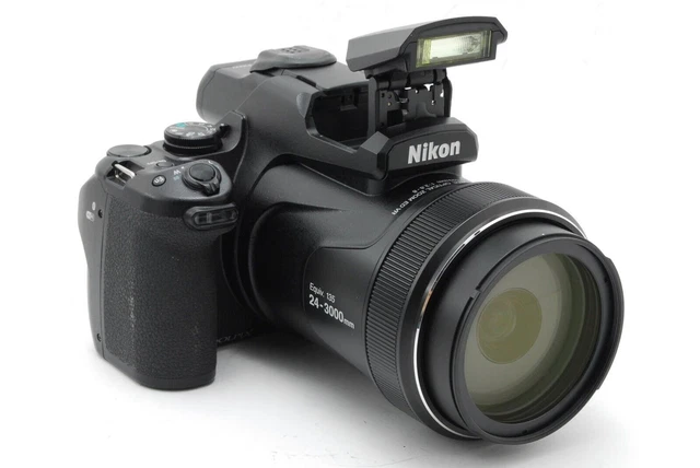 [MINT W/BOX] NIKON COOLPIX P1000 16.0MP Digital Camera Black Wide Angle ...