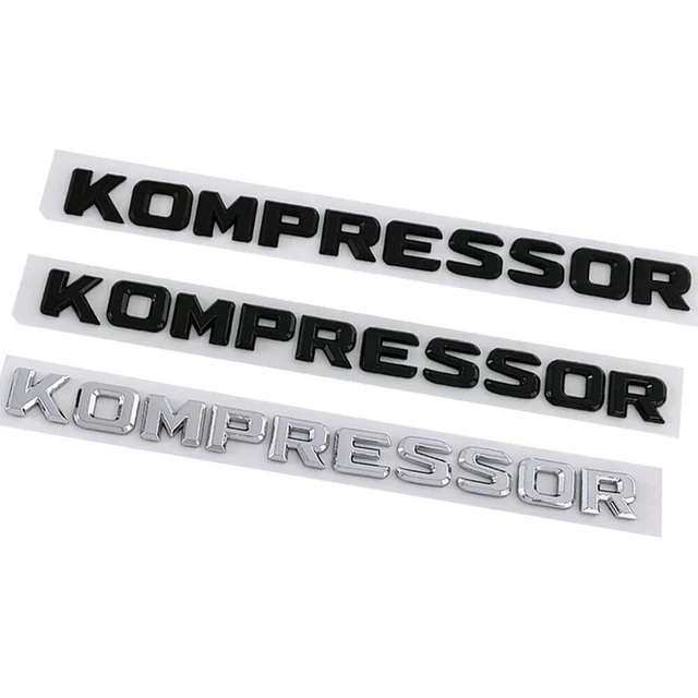 1X FÜR MERCEDES Benz KOMPRESSOR Schriftzug Emblem Aufkleber Badge Auto ...